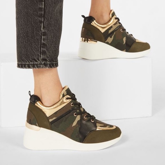 JustFab | Shoes | Kalani Wedge Sneaker | Poshmark